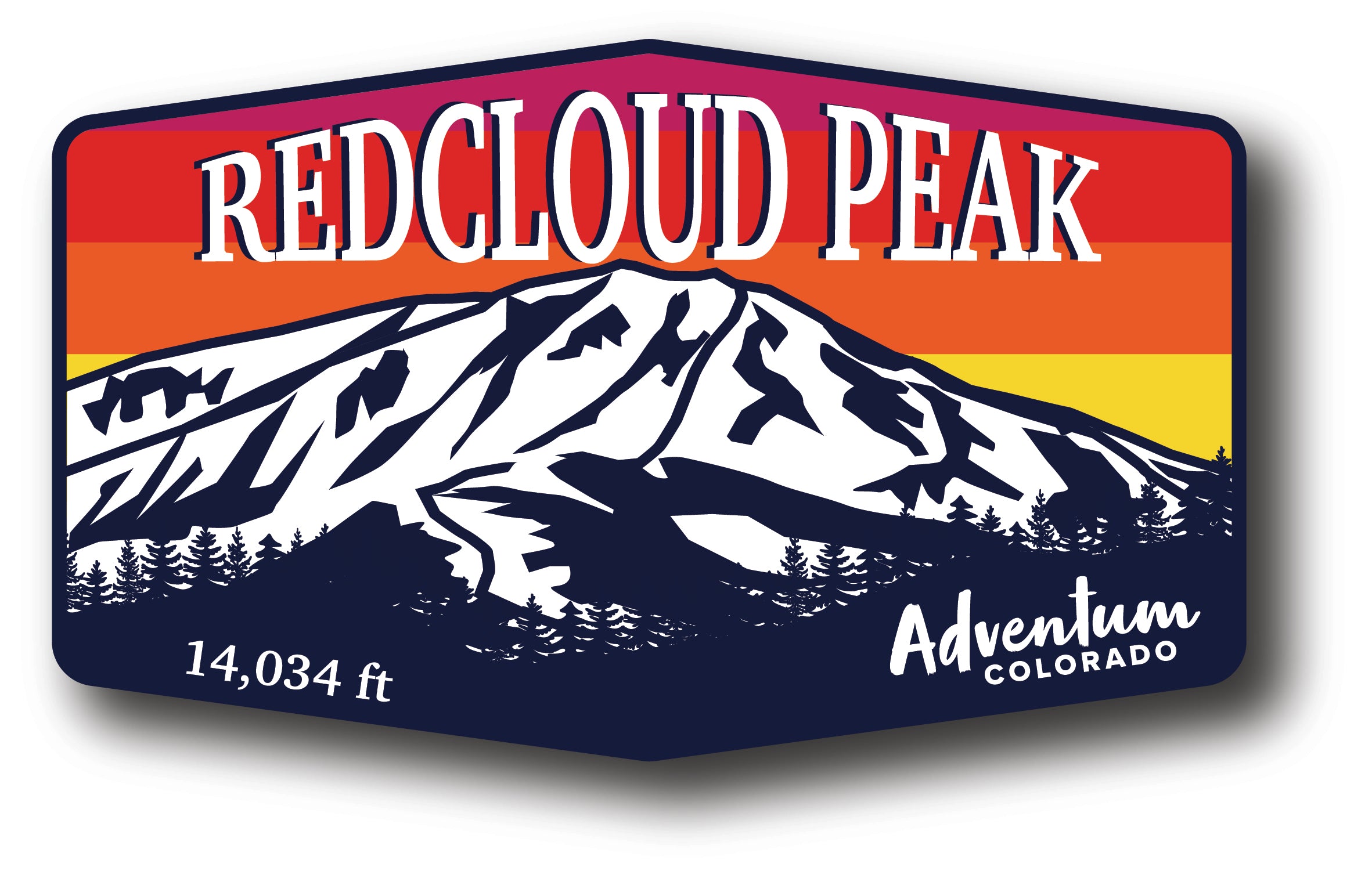 Redcloud Peak Sticker – Adventum Colorado