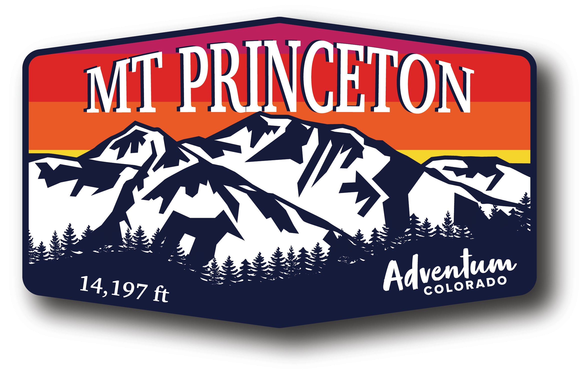 Mt. Princeton Sticker – Adventum Colorado