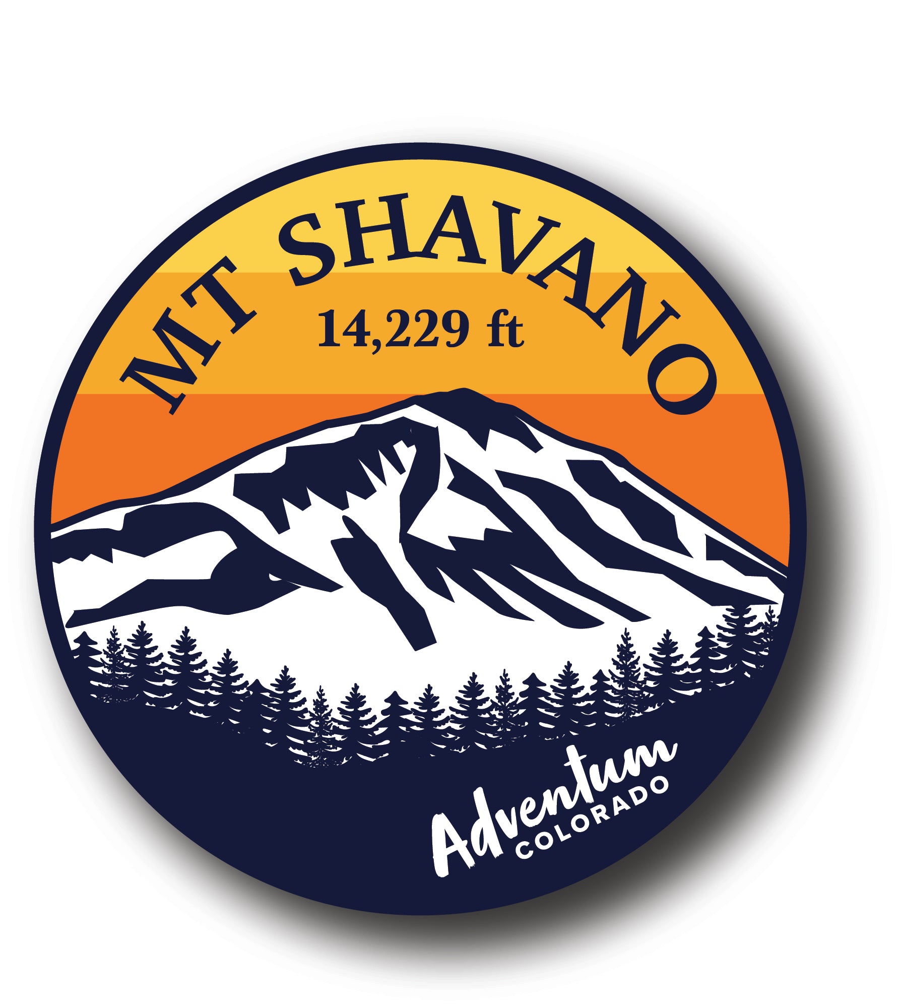 Mt. Shavano Sticker – Adventum Colorado