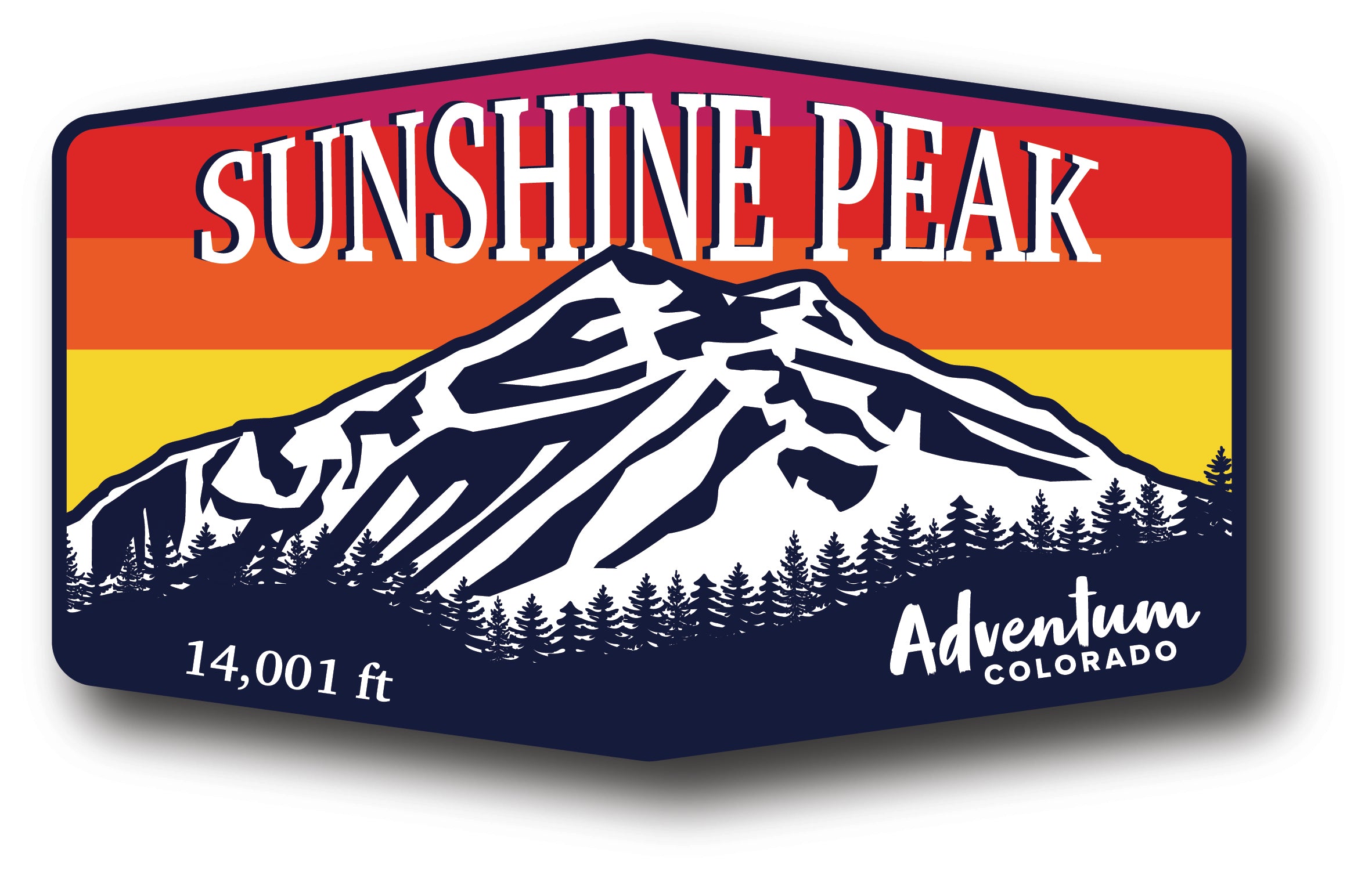 Sunshine Peak Sticker – Adventum Colorado