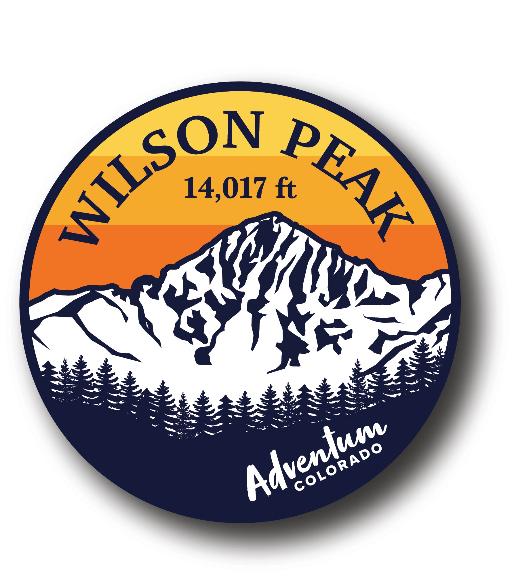 Wilson Peak Sticker – Adventum Colorado
