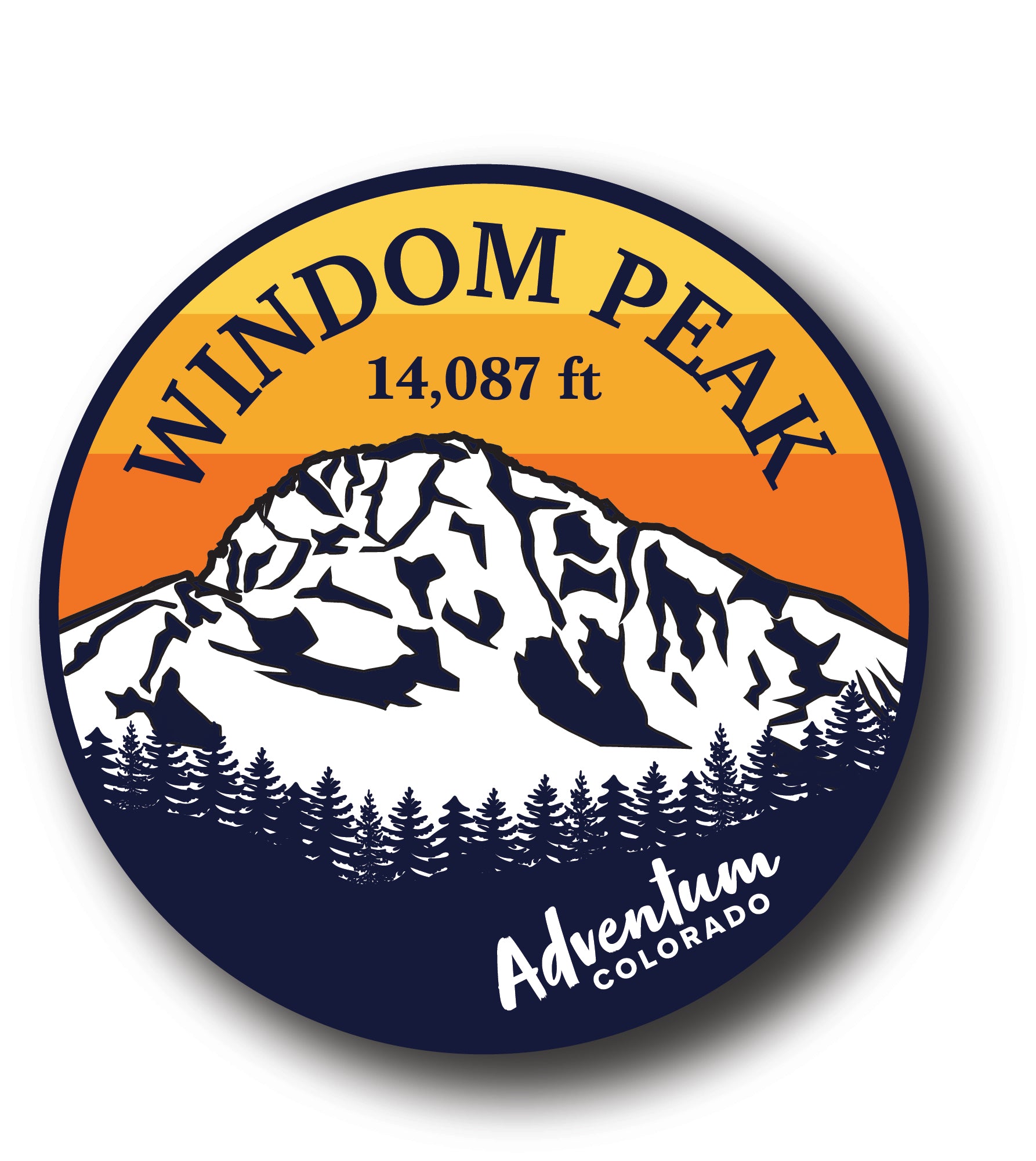 Windom Peak Sticker – Adventum Colorado